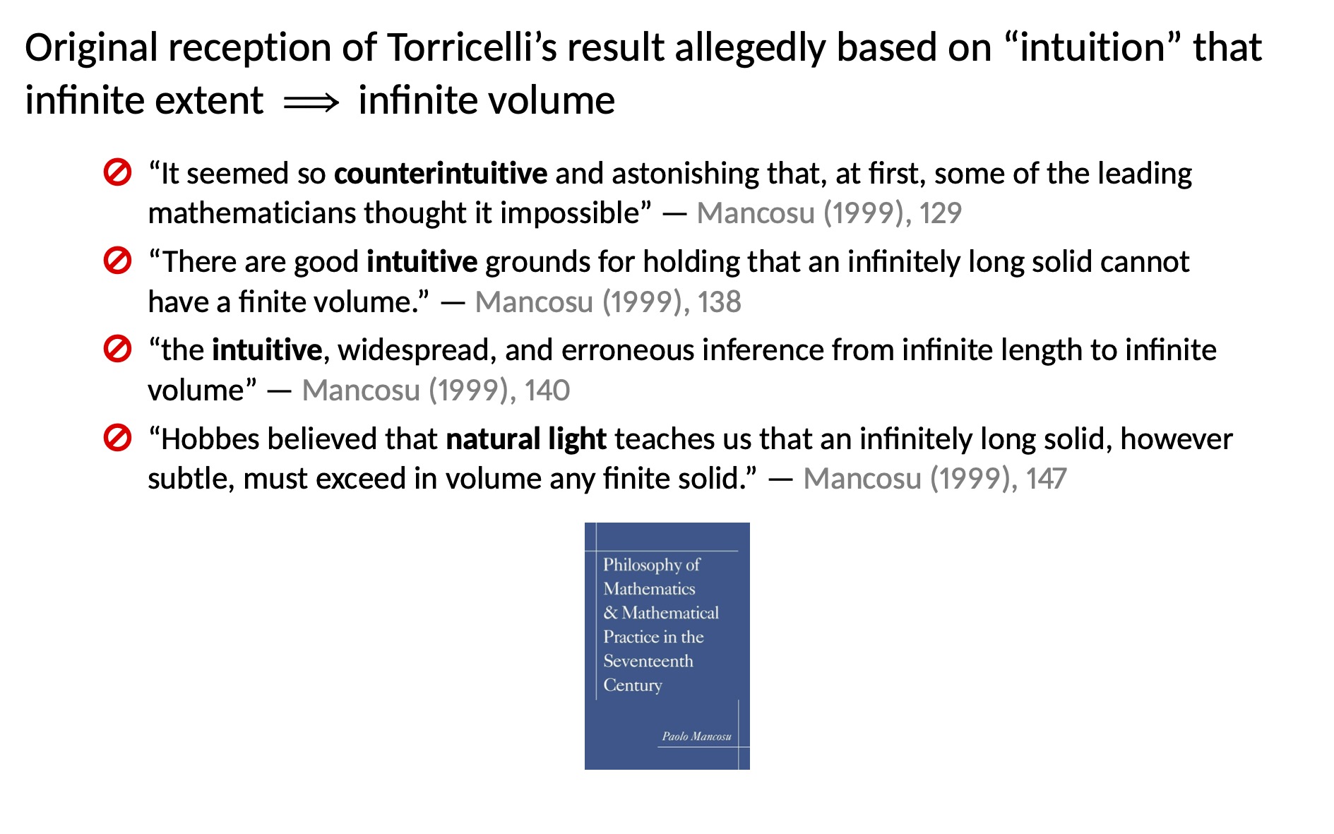 Torricelli’s trumpet is not counterintuitive – Intellectual Mathematics